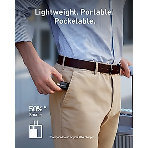 Anker USB C 20W, 511 Charger (Nano), PIQ 3.0 Durable Compact Fast Charger for iPhone 13/13 Mini/13 Pro/13 Pro Max/12, Galaxy, Pixel 4/3, iPad/iPad Mini (Cable Not Included)