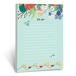Ceibo Press To Do List Notepads (Set of 3) by Ana Sanfelippo | Cute Floral Stationary Memo Note Pads for Shopping List, Grocery List, Daily Planner, Weekly Planner use