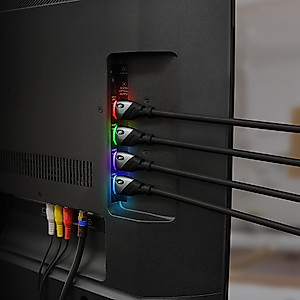 Monster 6ft High Speed 4K HDR HDMI Cable with Built-in Green LED Light, Gaming Video and Computer Cable