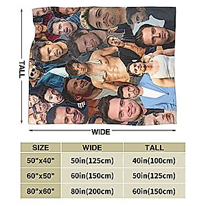 Gadimen Sebastian Stan Flannel Fleece Throw Blanket, Super Soft Lightweight Blankets for All Season, Fleece Blankets for Couch/Bed, Fuzzy Plush Blanket for Home Decorations 50x40 inches
