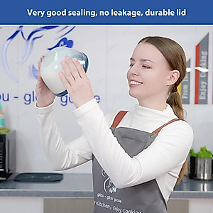 2 Pack Replacement Lids for Pyrex 7201-PC 4 Cup Glass Containers Mixing Bowl Silicone Storage Cover Leakproof Navy