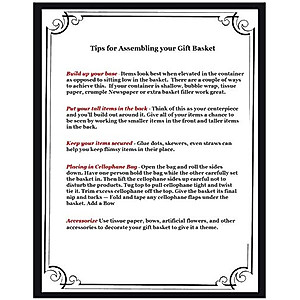 Gift Basket Making Kit Do It Yourself Diy Build Your Own Gift Basket Matching Supplies Market Tray Basket Cellophane Bag Shredded Crinkle Paper Ribbon Pull Bow BLACK AND WHITE STRIPE X-LARGE