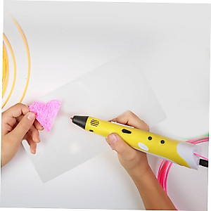 GETAJGHSD 10pcs Board PVC Template Mat Convenient Painting Mat Convenient 3D Pen Mat PVC Basic Template 3D Pen Drawing Tool 3D Pen Stencils 3D Printing Pen Mat Drawing Board White