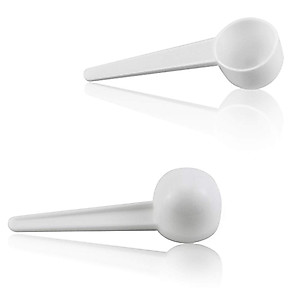 Twdrer 40PCS 15ml/15cc Food Grade Plastic Tablespoon Measuring Spoons,Coffee Scoops Tablespoon with Long Handle for Measuring Coffee,Grains,Protein,Spices