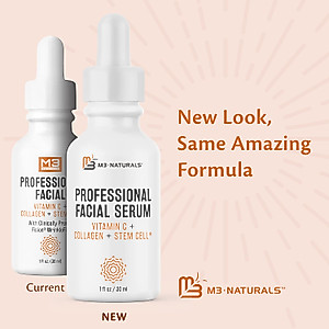 Vitamin C Face Serum - Anti Aging Dark Spot Remover and Vitamin C Serum | Hydrate with Vitamin C Serum for Face, Facial Serum Infused with Vitamin C Oil - Ultimate Serum for Face Care by M3 Naturals