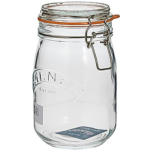 Kilner Round Clip Top Jar, 34-Fl Oz, 1 L