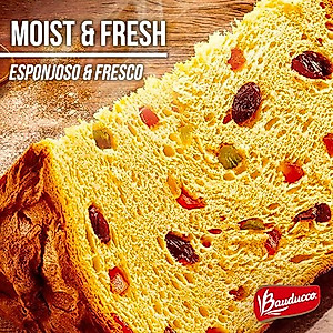 Bauducco Panettone Classic - Moist & Fresh Fruit Holiday Cake - Traditional Italian Recipe With Candied Fruit & Raisins - 26.2oz