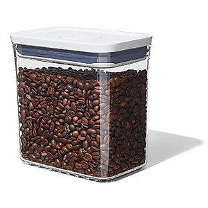 OXO Good Grips POP Container Bundle - Airtight Food Storage Containers - Big Square Medium 4.4 Qt and 1.7 Qt Rectangle