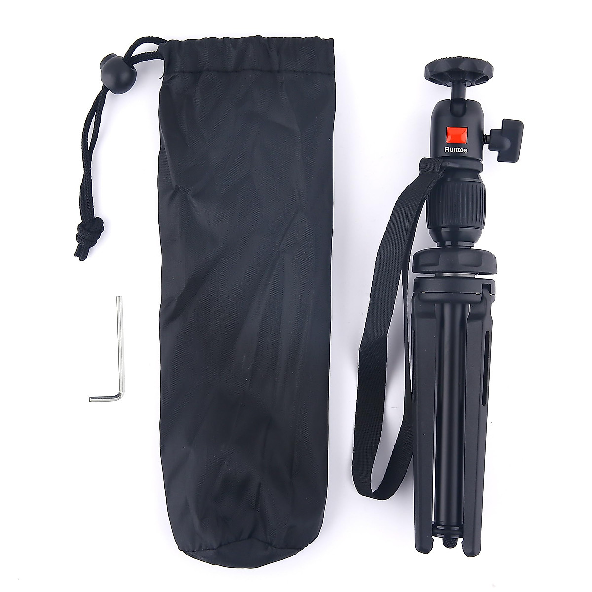 Tripod Stand Compatible with Anker Nebula Capsule Series, Universal Mini Camera Tripod, Aluminum Alloy Portable Projector Stand for Capsule, Capsule Max, and Capsule II with Swivel Ball Head