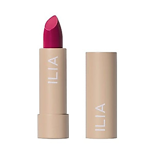 ILIA - Color Block Lipstick | Non-Toxic, Vegan, Cruelty-Free, Clean Makeup (Knockout (Bold Magenta With Cool Undertones))