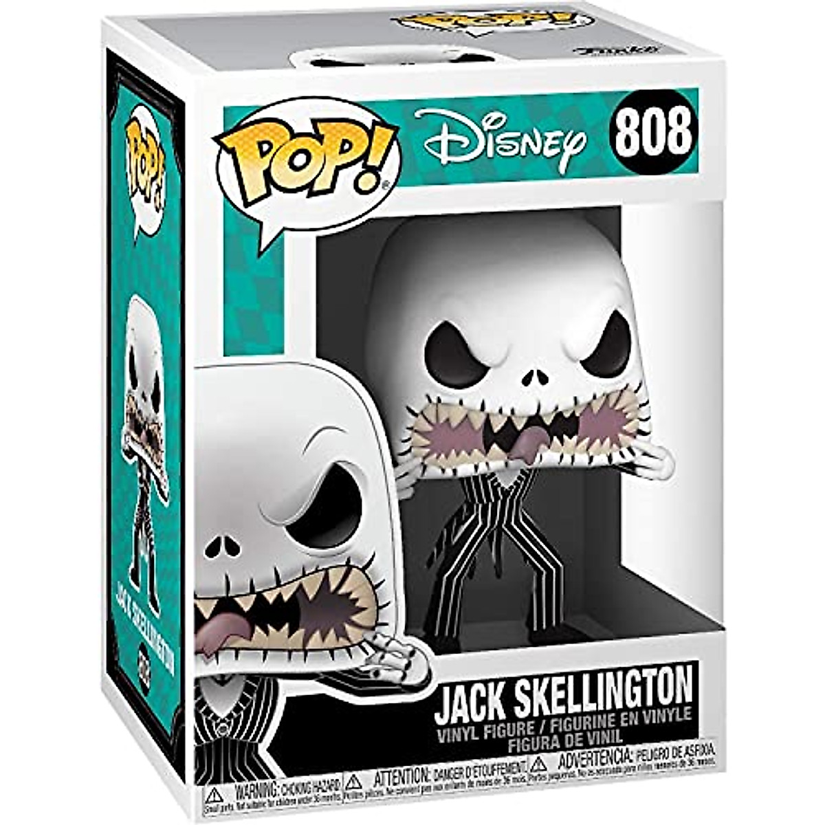 Funko Disney: The Nightmare Before Christmas - Jack Skellington (Scary Face) Pop! Vinyl Figure (Bundled with Compatible Pop Box Protector Case)