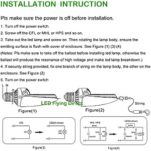 115W LED Corn Retrofit Lamps, Rotatable E39 Mogul Base, 5000K 15500 LM (400-500W MH Equiv.) 180° Commercial LED Paddle Bulb for Retrofitting Parking Lot Wall Pack Flood Lighting Fixtures (8)