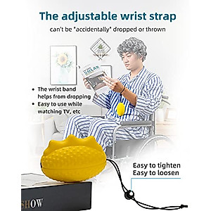 Fanwer Stress Balls for Adults and Seniors with The Adjustable Wrist Strap, Hand Exercisers for Strength, Finger Ball for Hand Therapy, Arthritis, Physical Therapy, Carpal Tunnel