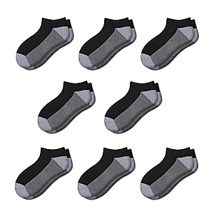 Comfoex Boys Socks 8 Pairs 6-8 4-6 8-10 Years Old Ankle Athletic Low Cut Socks Short Half Cushioned Socks
