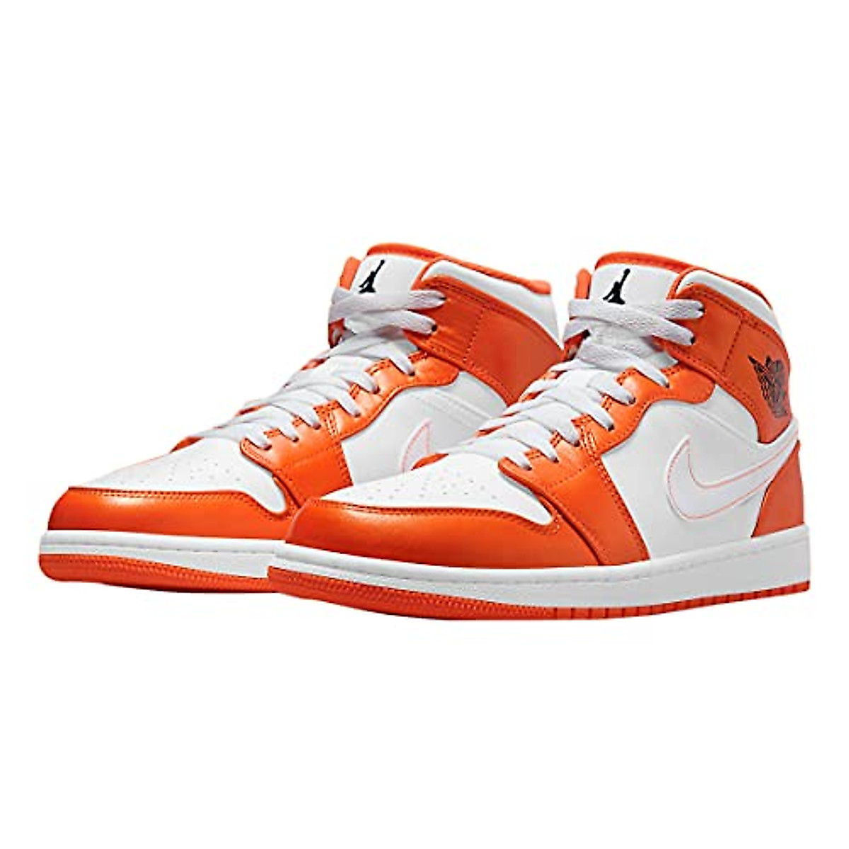 Nike Men's Air Jordan 1 Mid Se Electro Orange, Electro Orange/Black/White, 13
