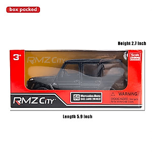 RMZ City 1:36 Diecasting Alloy Car Model Benz G63 AMG Toy Car, Pull Back Vehicles Toy Car for Toddlers Kids Boys Girls Gift Black