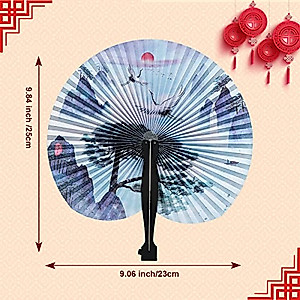 20 Pieces of Chinese Handheld Folding Paper Fan Asian Decor for Party Decoration Home Decoration,Wedding Birthday Party, Children's Gifts