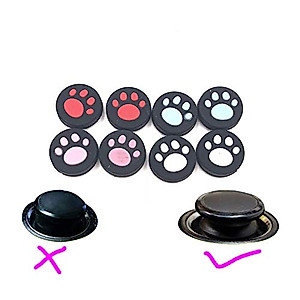 2PCS Silicone Thumb Stick Grips Caps Analog Thumbstick Joystick Cap for PS Vita PSV 2000 PSV 1000 Color Pink