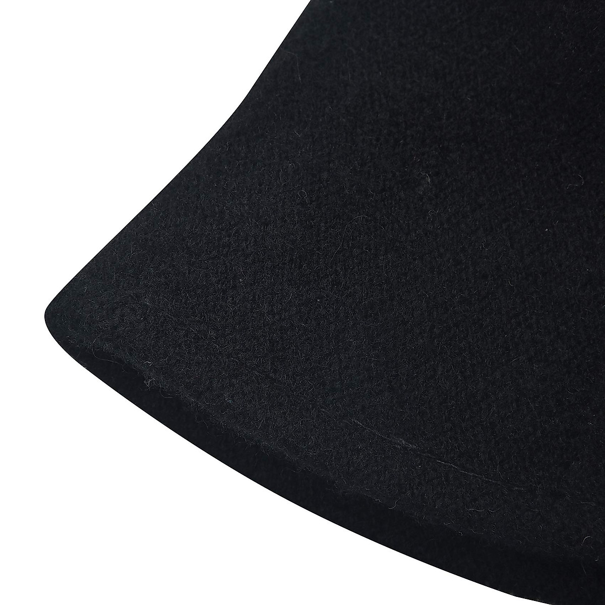 ZLYC Womens Winter Wool Bucket Hats Warm Solid Fedora (Black)