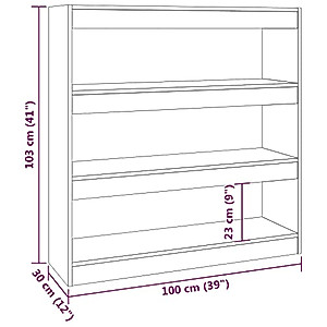 Bookcase, Independent Bookshelf Storage Display Cabinet, Suitable for Living Room, Bedroom, Corridor, Study,Book Cabinet/Room Divider Sonoma Oak 39.4"x11.8"x40.6"