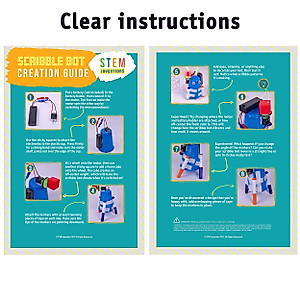 DIY Doodling Scribble Bot Kit – Bulk Pack of 10 Motorized Art Robot Projects for Kids - STEM & STEAM Learning Activity