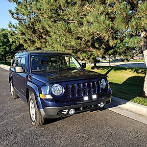 Nilight LED Light Bar 2PCS 60W 4 Inch Flood Spot Combo Work Light Pods Triple Row Driving Lamp with 12 ft Wiring Harness kit - 2 Leads,2 Year Warranty