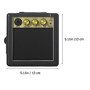 Happyyami Mini Guitar Amplifier Portable Compact Guitar Speaker Mini Loudspeaker for Acoustic and Electric Guitar