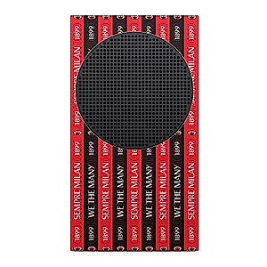 Head Case Designs Officially Licensed AC Milan Sempre Milan 1899 Art Matte Vinyl Sticker Gaming Skin Decal Cover Compatible with Xbox Series S Console and Controller Bundle