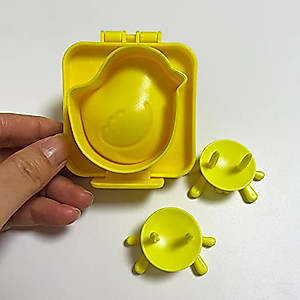 JARPSIRY Boiled Egg Mold Egg Tool Chicken Shape Kitchen Novel Cute Little Chick Creative Gadget Let Children Love to Eat Eggs Restaurant Decoration