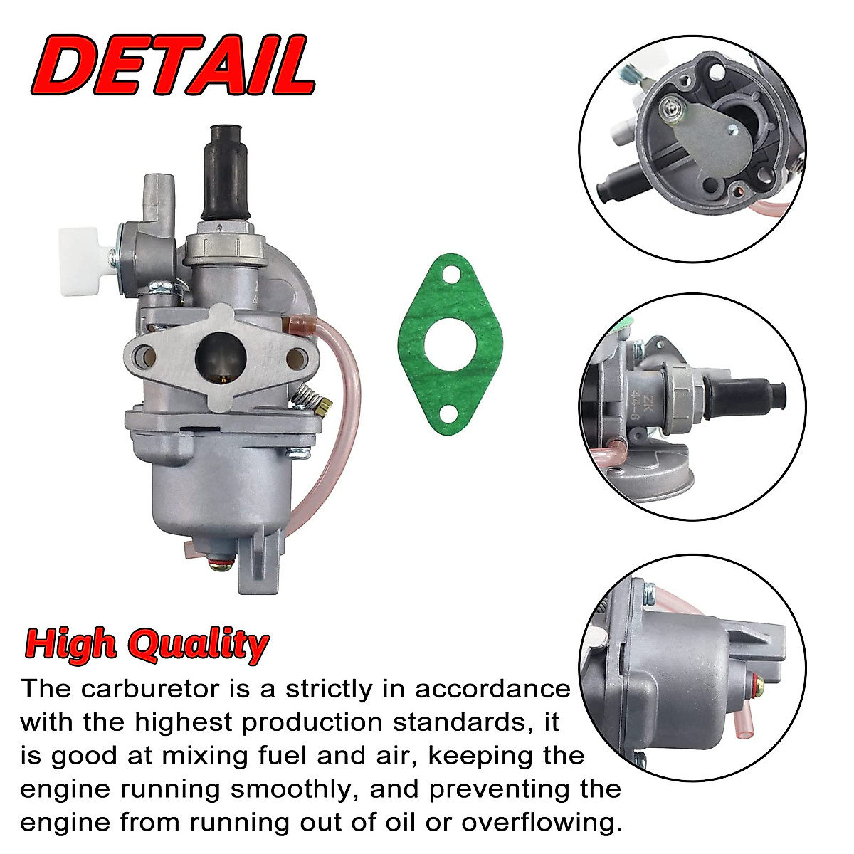 New Olym 47cc Carburetor Carb Gasket 49cc 2 stroke MTA1 MTA2 Mini Kids Pit Pocket Quad Dirt Bike ATV Racing Super Bike Parts