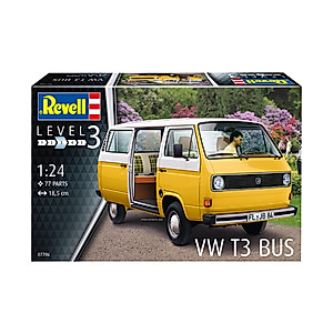 Revell 07706 VW T3 Bus 1:25 Model Kit, Unpainted