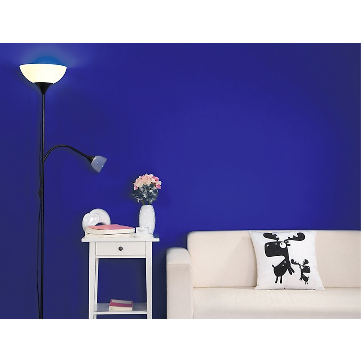 Temall Solid Color Frosted Self Adhesive Wallpaper Waterproof Shelf Drawer Liner Cabinet Sticker 15.6 inch by 9.8 Feet (Royal Blue)