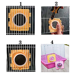 WEISHENG 4 Pieces Hamster Cage Connection Board Metro Cage Replacement Tube Connector Stretch Resistant Flexible Connection Accessories for Small Pets 5.5 cm / 2.17 inch
