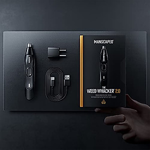 MANSCAPED® The Face Grooming Duo Contains: The Beard Hedger™ Premium Precision Beard Trimmer and The Weed Whacker® 2.0 Nose and Ear Hair Trimmer