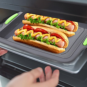 BESTonZON Silicone Baking Pans Baking Sheet Brownie Pan Rectangular Cake Pan Silicone Cake Molds Nonstick Bakeware Cookie Sheets Cake Pan - Grey