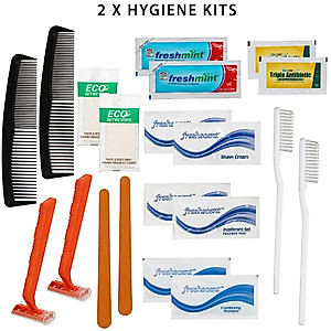 UrbanPrepp Complete 72 Hour Survival Kit - 2 Person Survival Kits, Deluxe Bug Out Bag, Emergency Bugout Backpack for Floods, Blackout, Disaster Preparedness Earthquake Supplies, Survival Pack