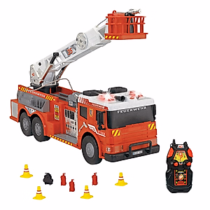 Dickie Toys - 24" Light and Sound RC Fire Truck with Working Pump