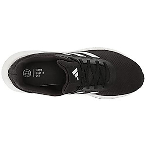 adidas Men's Run Falcon 3.0 Shoe, Black/White/Black, 10.5
