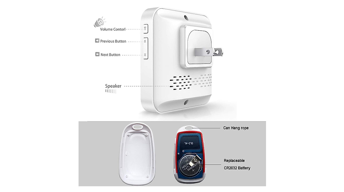 Wireless Life Alert System for Seniors with Water-Resistant Call Buttons