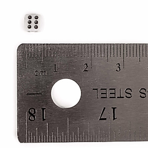 Microdice - 50-Pack 5mm of Tiny Six-Sided d6 Gaming Mini Dice - Novelty Geek Gift Set for Tabletop Gamers, Casino Night Parties, Wargames, Board Games, and Early Elementary Math Learning Counters