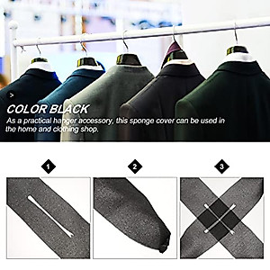 ORFOFE Clothing Hanger Sleeve 60 pcs Hanger Sponge Padded Hangers Hanger Foam Cover Hangers Garment Protector Pad Anti- Skid Closet Hanger Cover