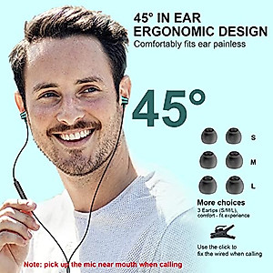 USB C Headphone, TITACUTE Wired Earbuds for Samsung S23 Ultra S22 S21 S20 A53 A54 Galaxy Z Flip 5 Fold 4 in-Ear Noise Canceling Type C Earphone with Mic for iPad 10 Pro Pixel 7 6 6a 7a OnePlus 9 Green