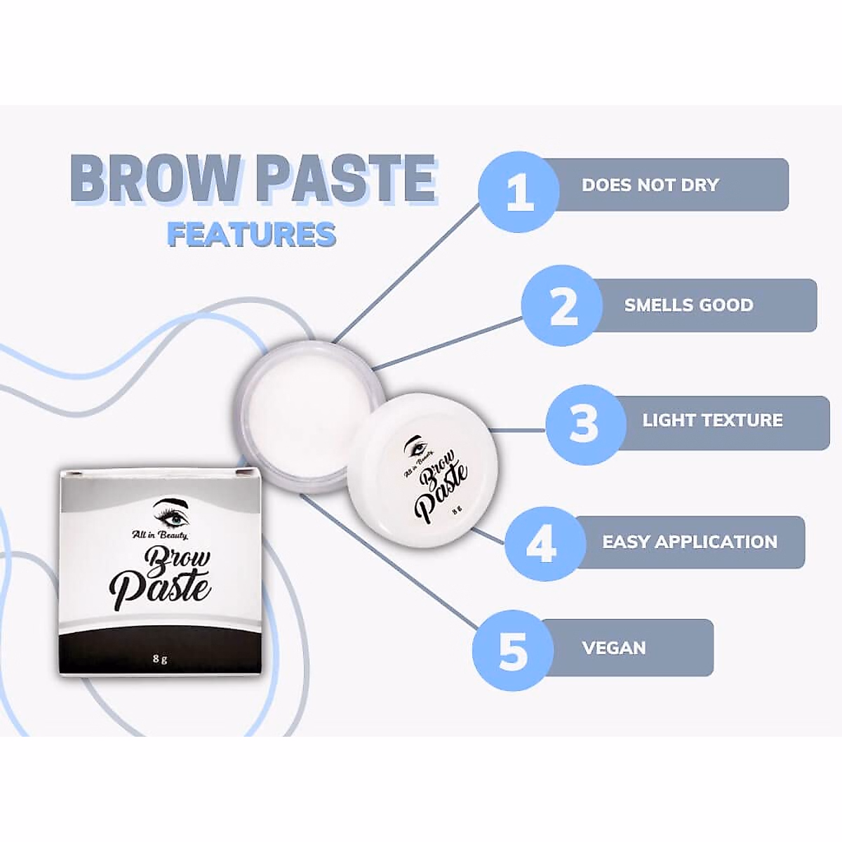 All in Beauty Henna Starter Eyebrow Coloring Kit, Eyebrows Henna Bundle for Brow Coloring, Vegan, Made from Natural and Harmless Ingredients, Tint your Brows, Long Lasting and Waterproof