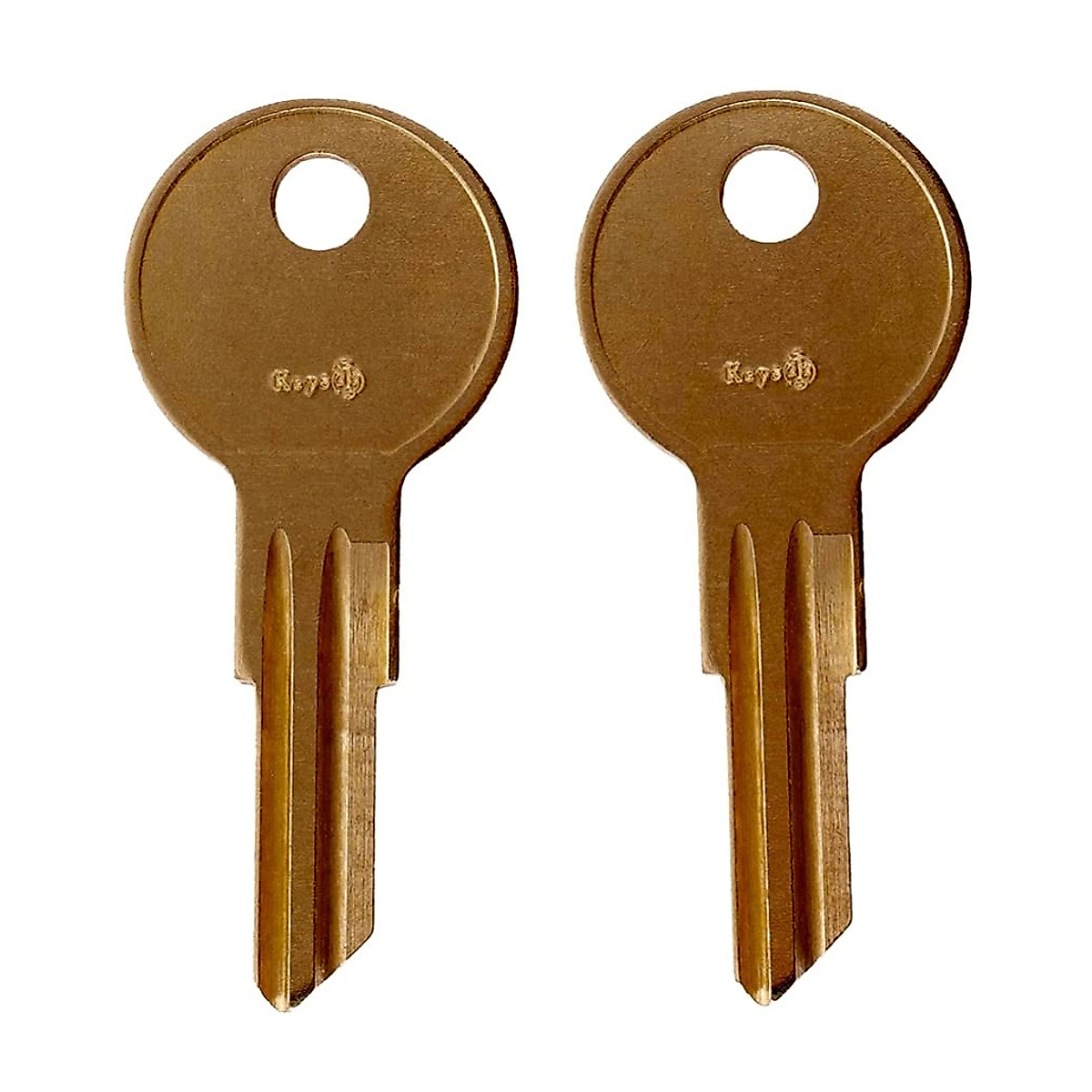 Husky Lock Key, 2 Husky T01 Keys (T01), Brass, New and Replaceable Keys, 2 TO1 Keys (TO1), Fits Husky Toolbox Tool chest (T01)