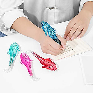 Abhay Creative Fish Pen Case,School Seahorse Pen Set,Cute Ocean Pen for Fish Party Supplies