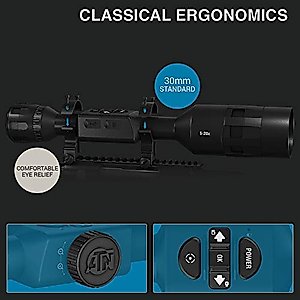 theOpticGuru ATN X-Sight-4k Pro 3-14x Smart Day/Night Scope w/Full HD Video rec, Smooth Zoom, Bluetooth and Wi-Fi (Streaming, Gallery & Controls)