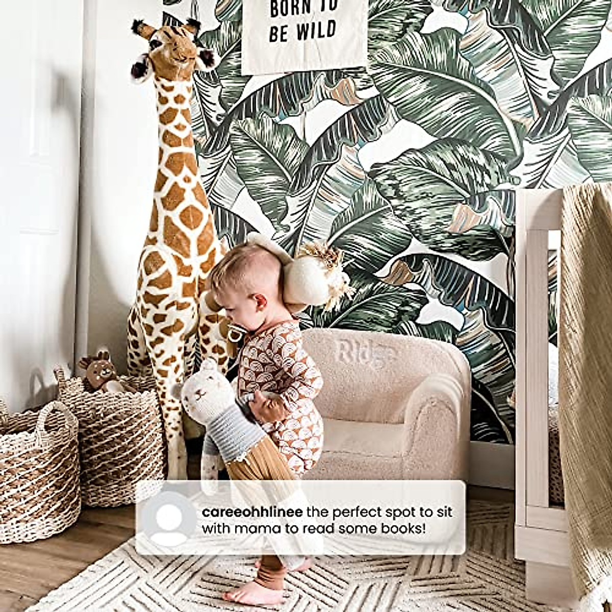 Delta Children Cozee Sherpa Chair – Customize with Name – Foam Kids Chair for Ages 18 Months and Up, Pink