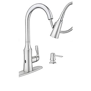MotionSense Wave Touchless Activation Pulldown Kitchen Faucet Moen Spot Resistance-Stainless Finish