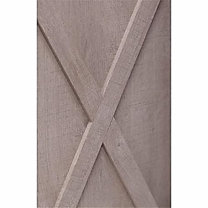 Bush Furniture Key West 54W Computer Desk with 2 Drawer Lateral File Cabinet and 5 Shelf Bookcase in Washed Gray