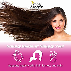 Simply Collagen® Vegan Collagen Booster Gummies for Women & Men - Promotes Youthful & Beautiful Skin, Hair, Nails & Lashes - Key Amino Acids & Antioxidants with Biotin, Vitamins A,C, & E